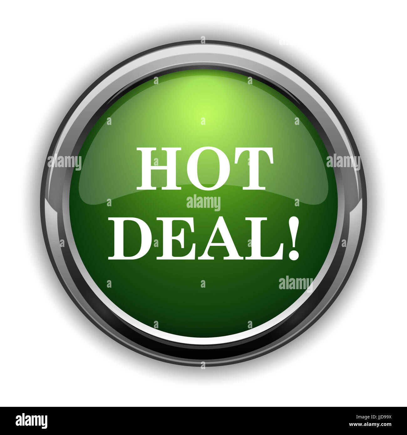 Hot deal icon. Hot deal website button on white background Stock Photo ...