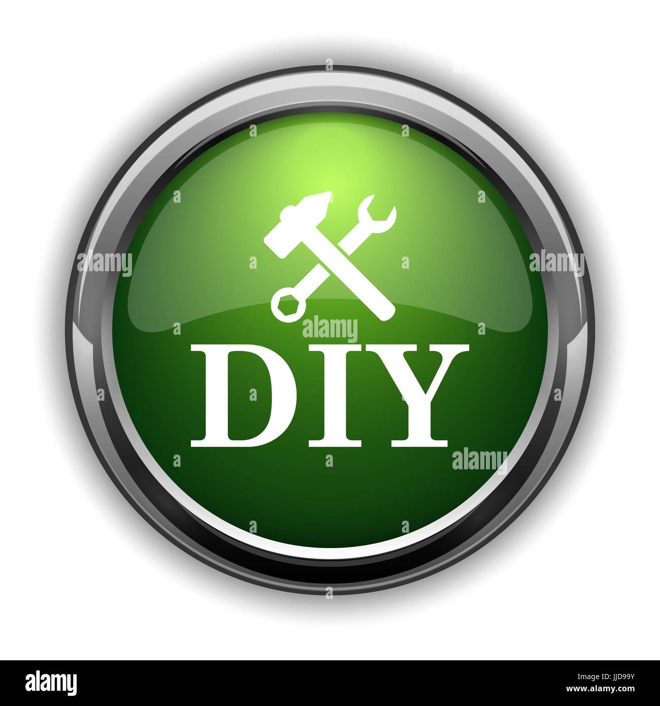 DIY icon. DIY website button on white background Stock Photo - Alamy