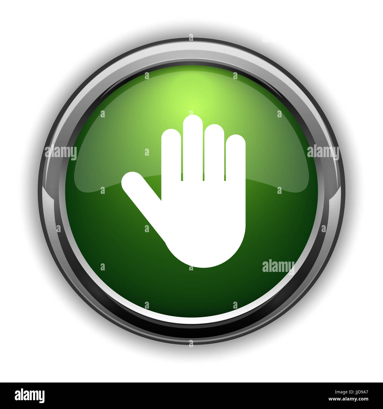 Stop icon. Stop website button on white background Stock Photo - Alamy