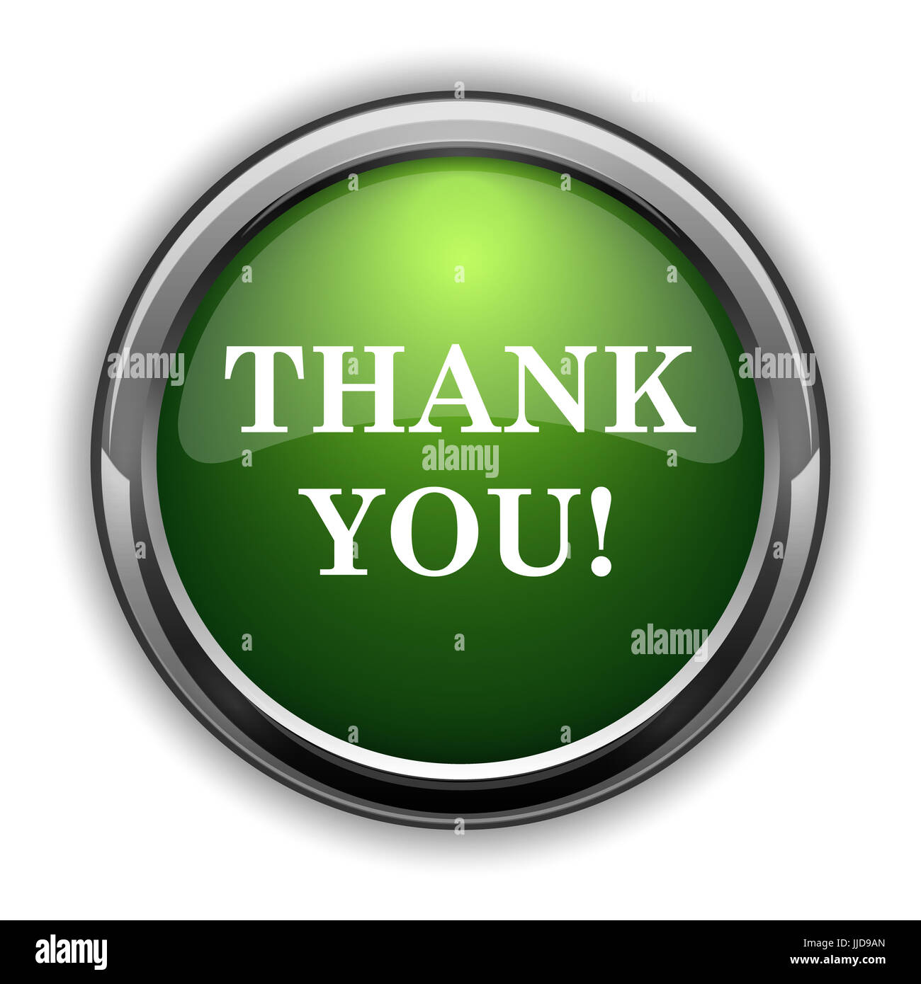Thank you icon. Thank you website button on white background Stock ...