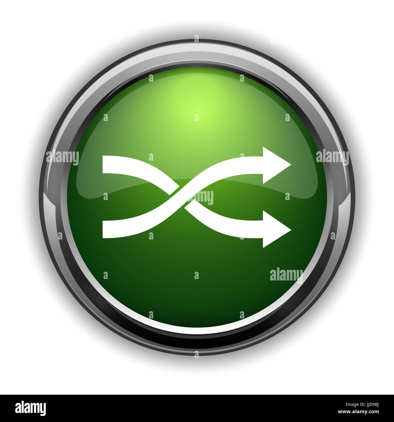 Shuffle icon. Shuffle website button on white background Stock Photo ...