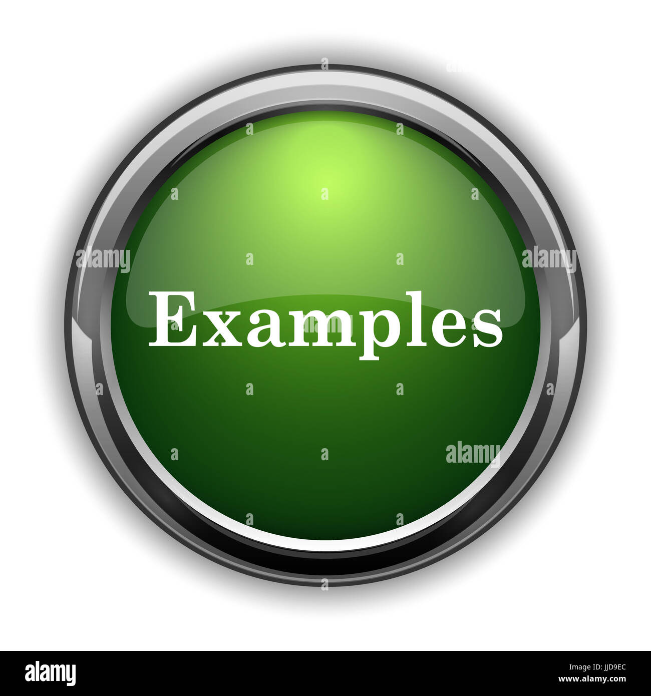 Examples icon. Examples website button on white background Stock Photo ...