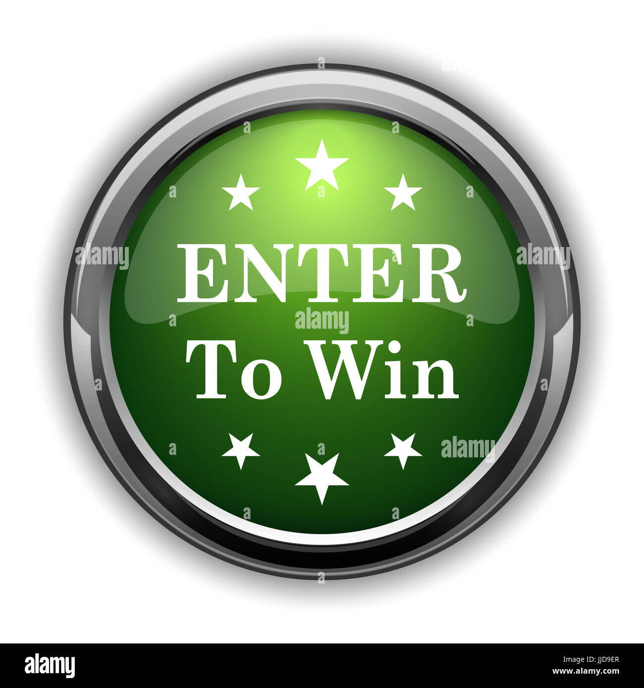 Enter to win icon. Enter to win website button on white background ...