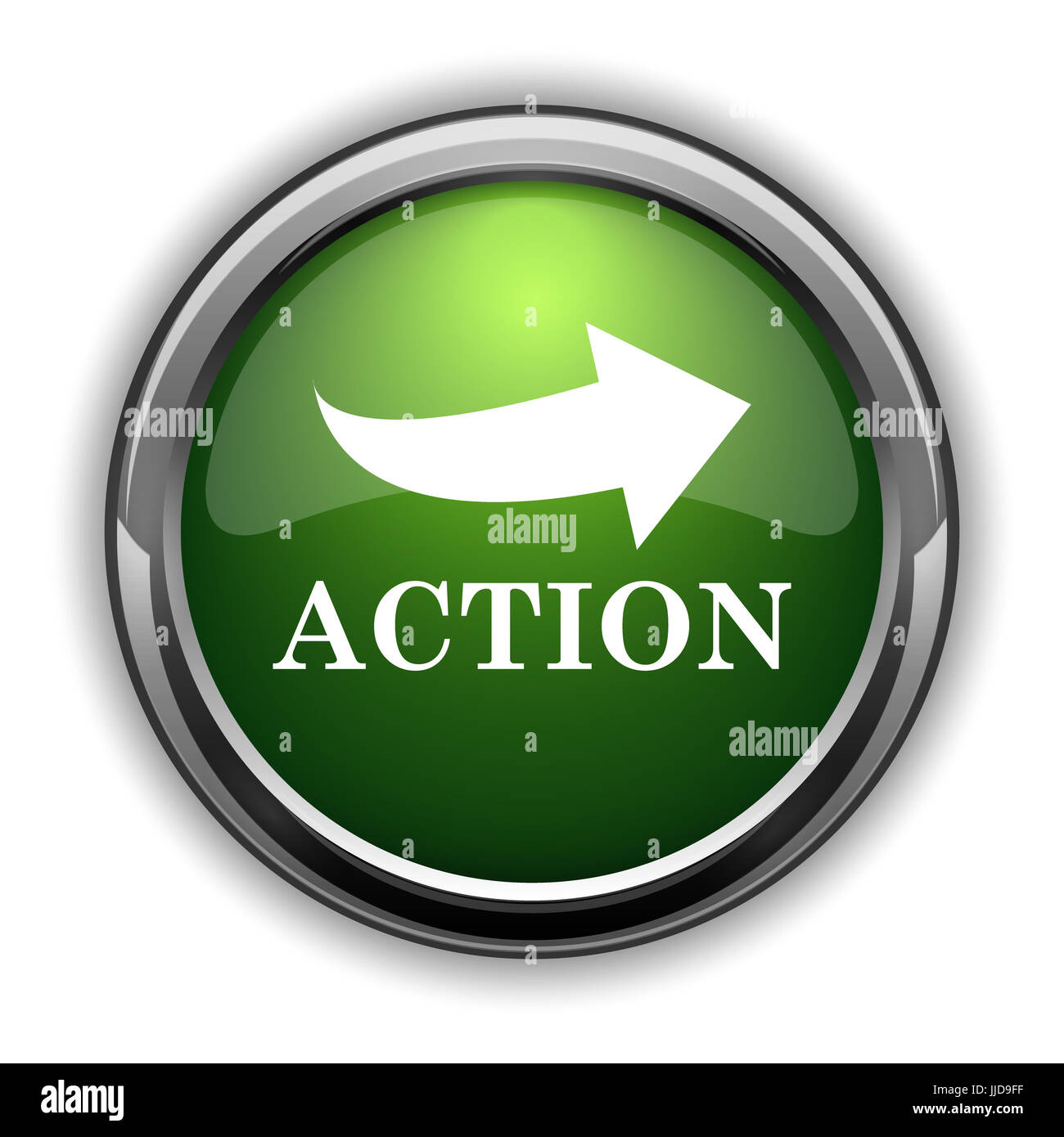 Action icon. Action website button on white background Stock Photo - Alamy