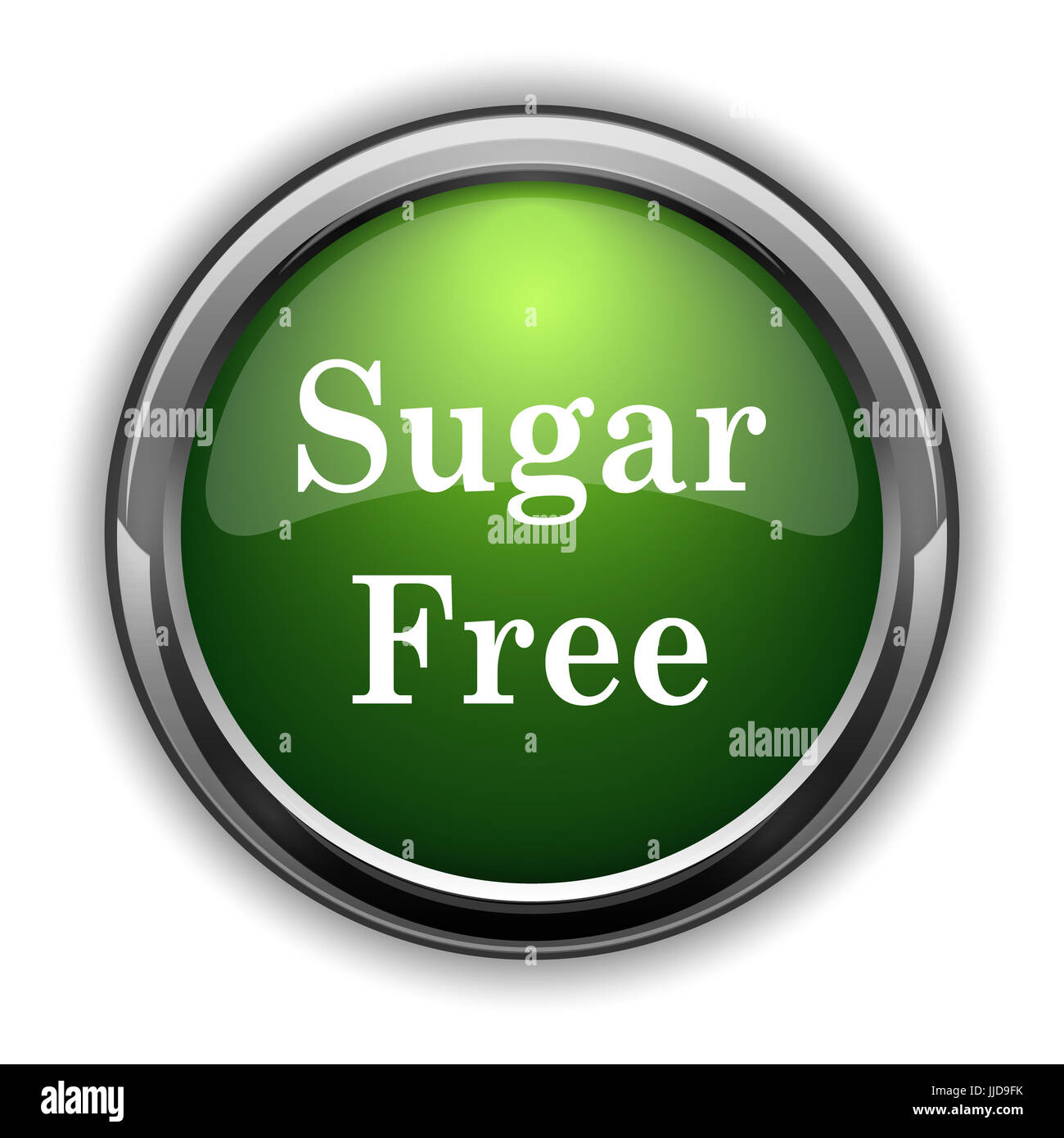Sugar free icon. Sugar free website button on white background Stock ...