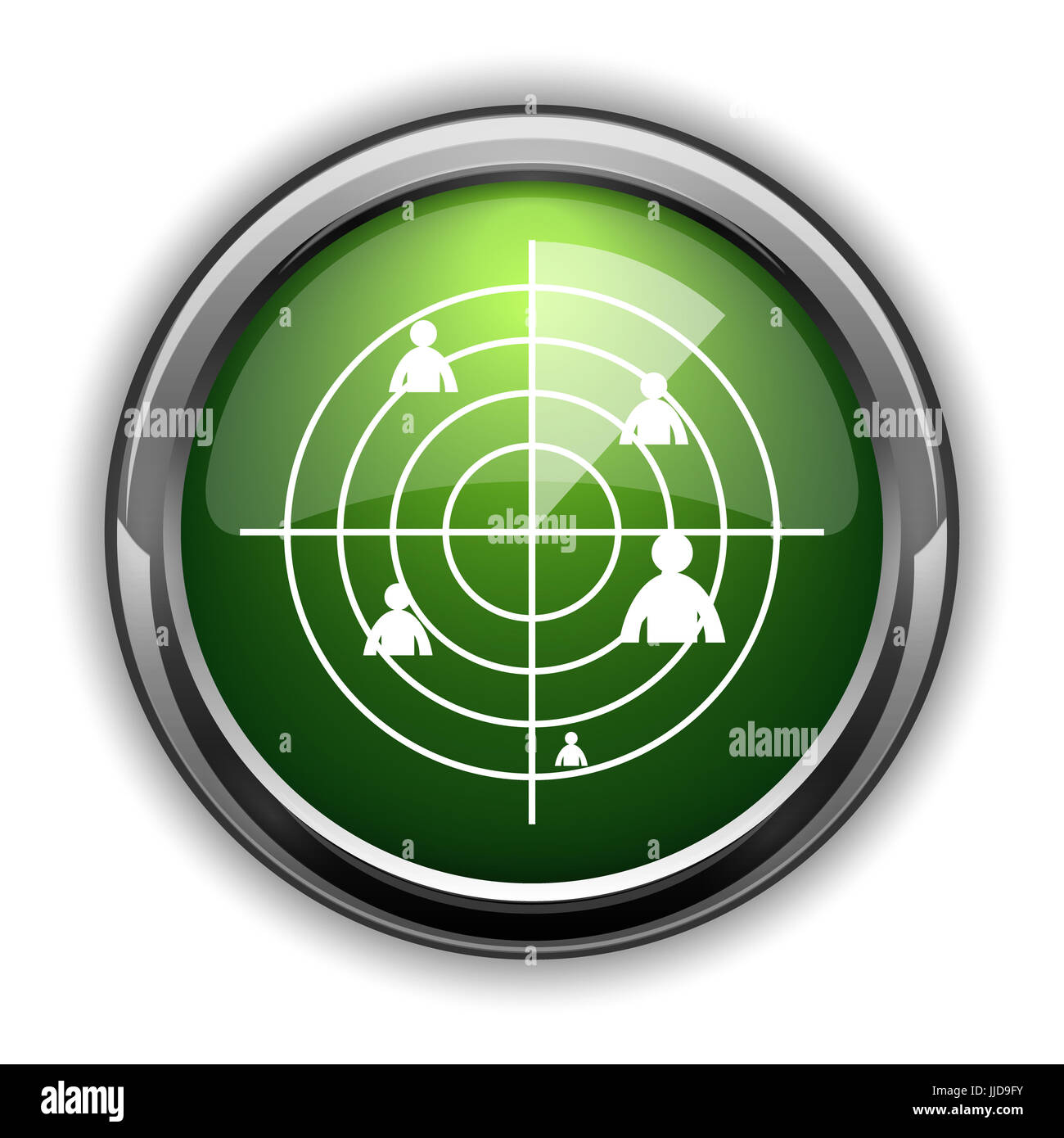 Radar icon. Radar website button on white background Stock Photo - Alamy