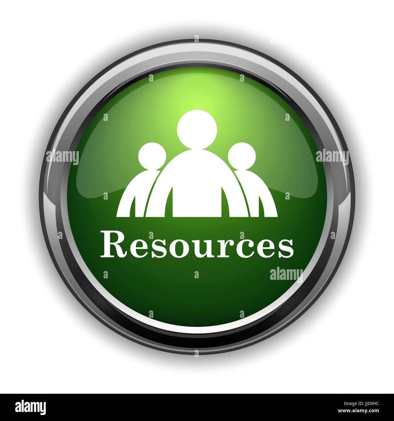 Resources icon. Resources website button on white background Stock ...