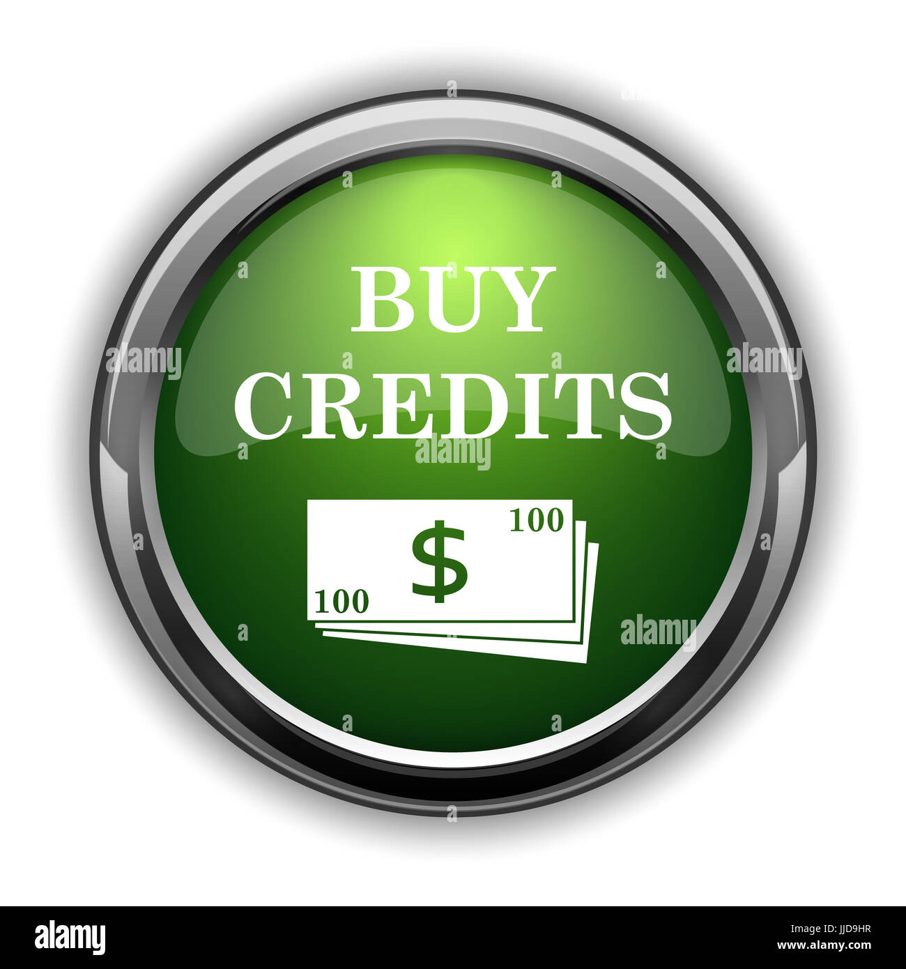 Buy credits icon. Buy credits website button on white background Stock ...