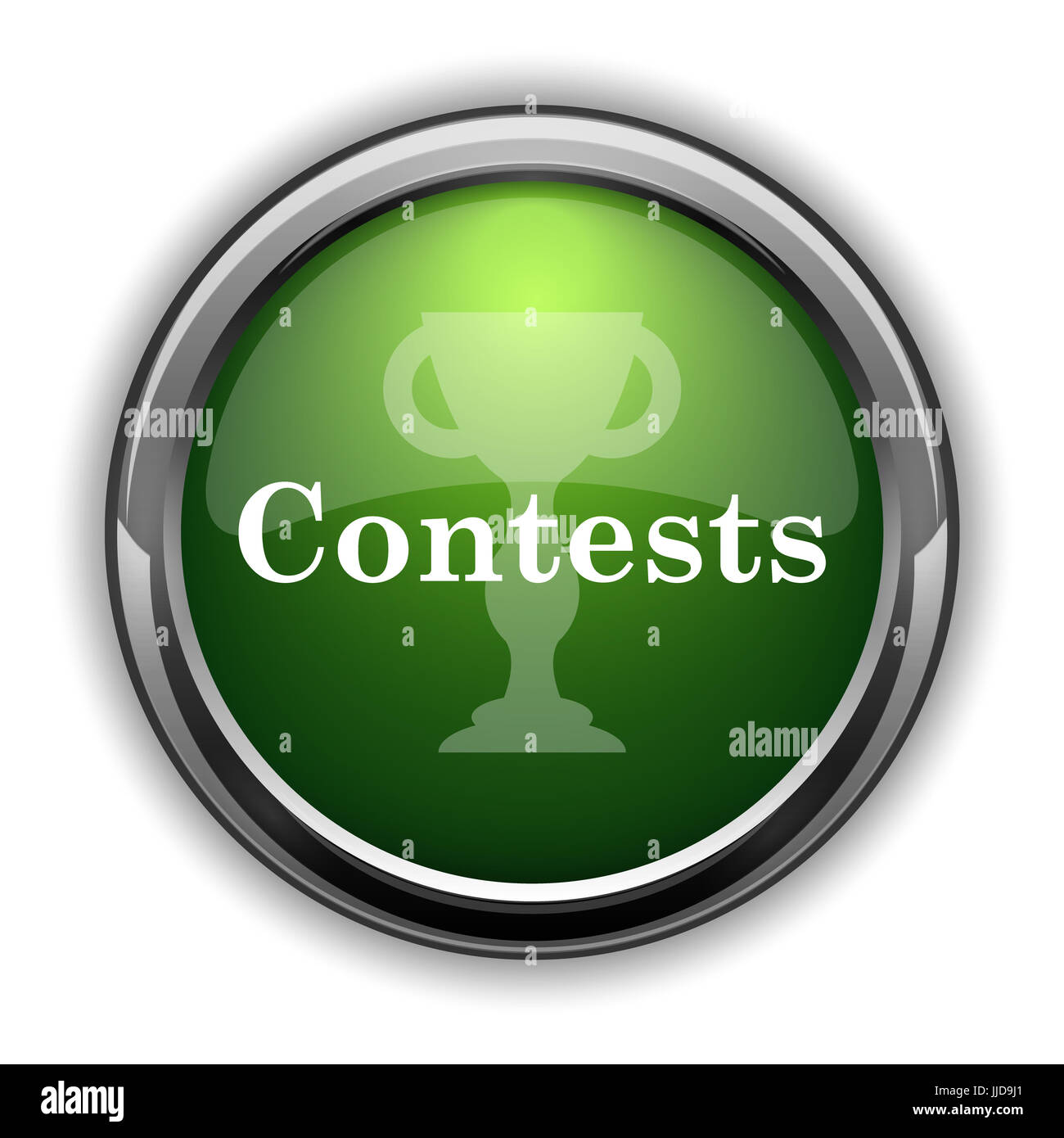 Contests icon. Contests website button on white background Stock Photo ...