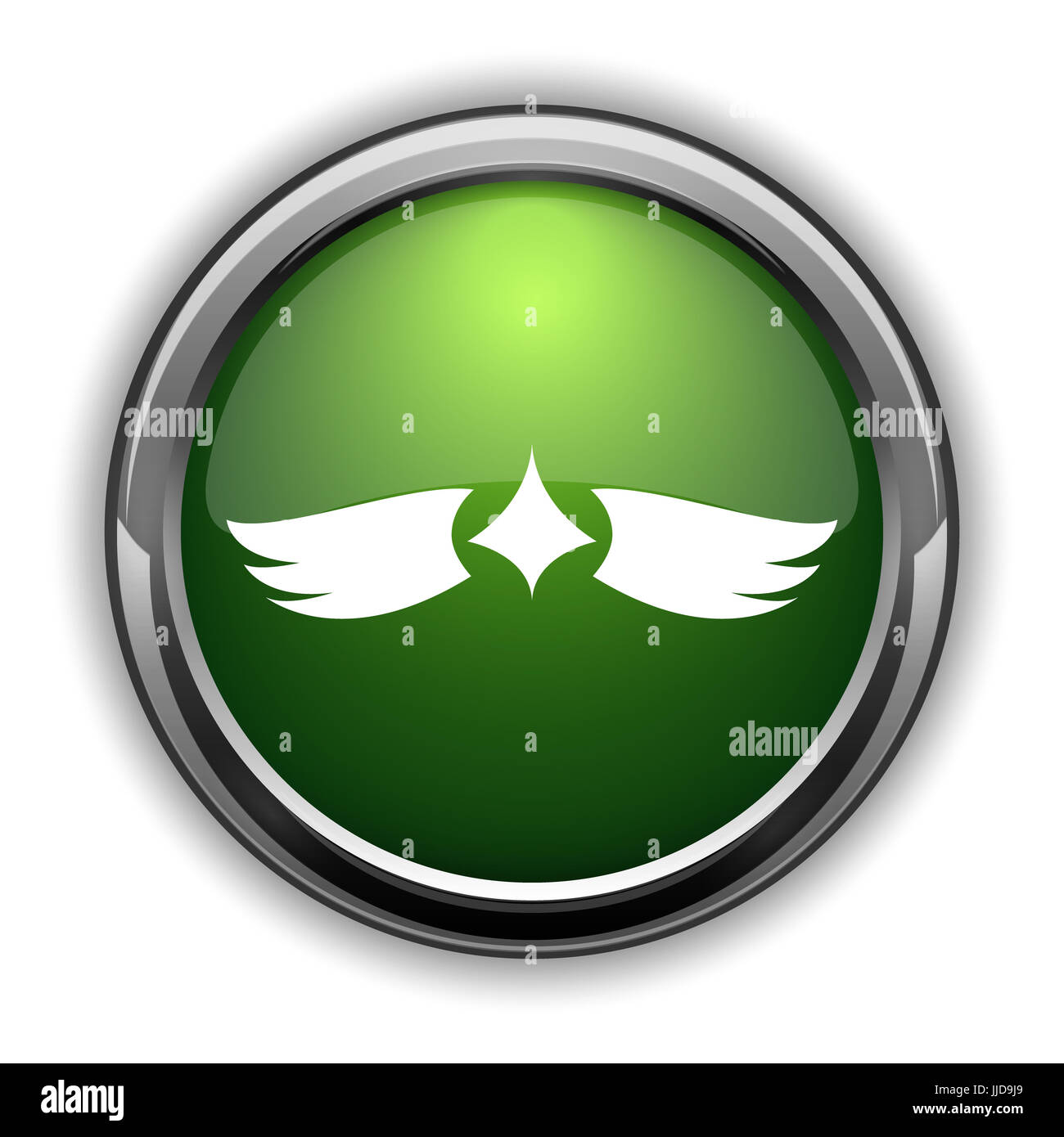 Wings icon. Wings website button on white background Stock Photo - Alamy