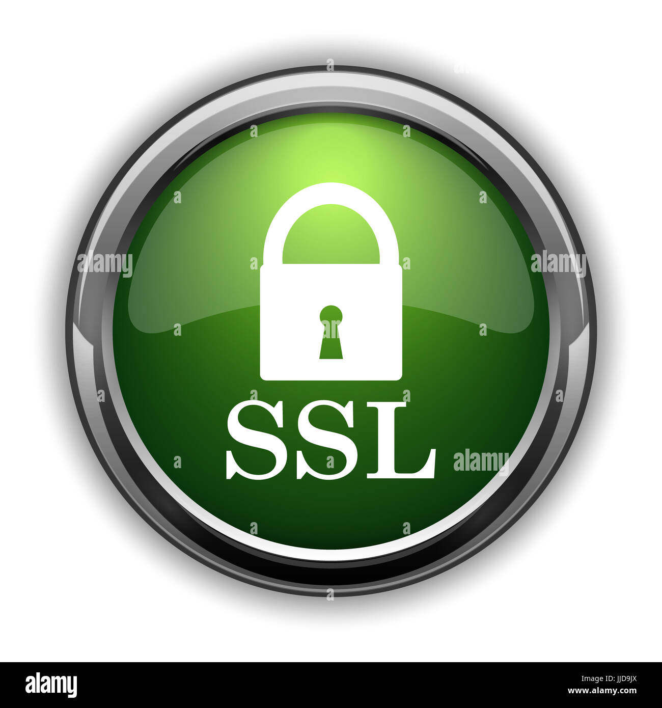 SSL icon. SSL website button on white background Stock Photo - Alamy
