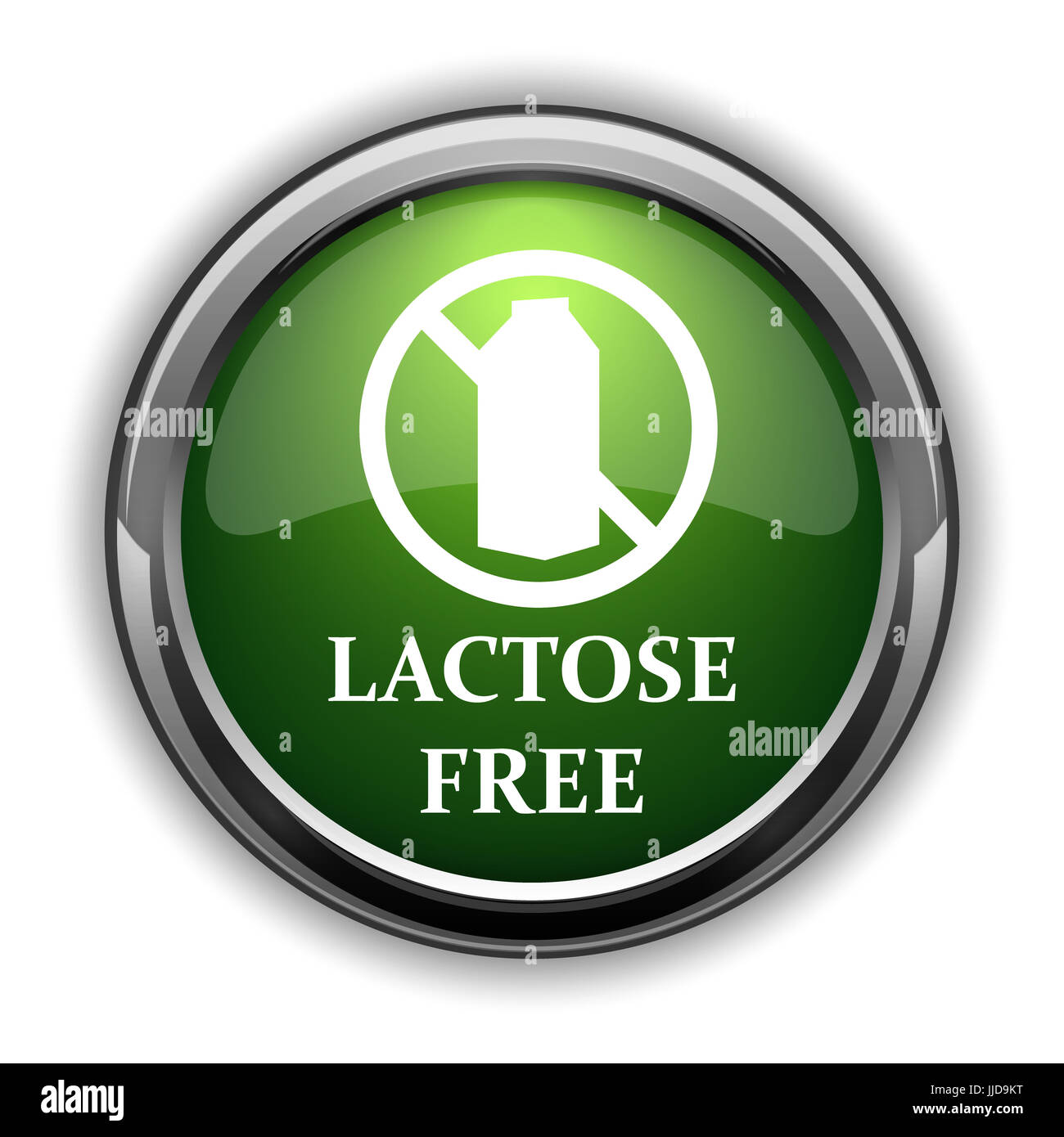 Lactose free icon. Lactose free website button on white background ...