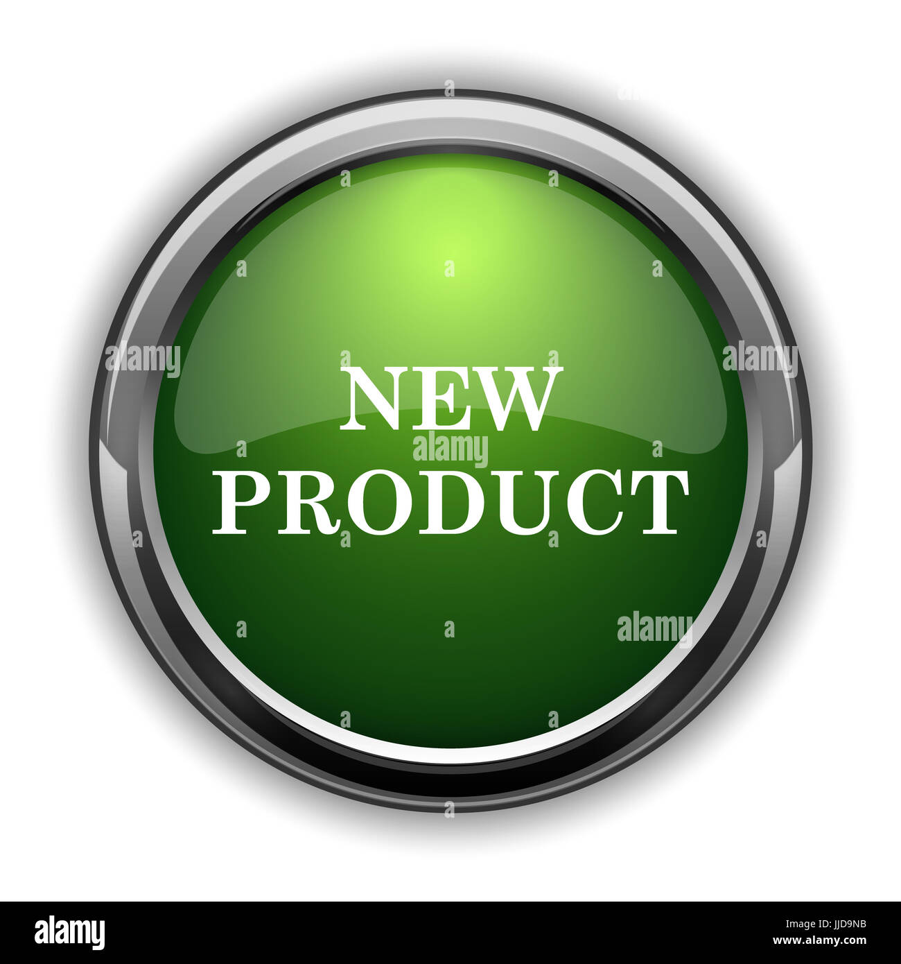 New product icon. New product website button on white background Stock ...