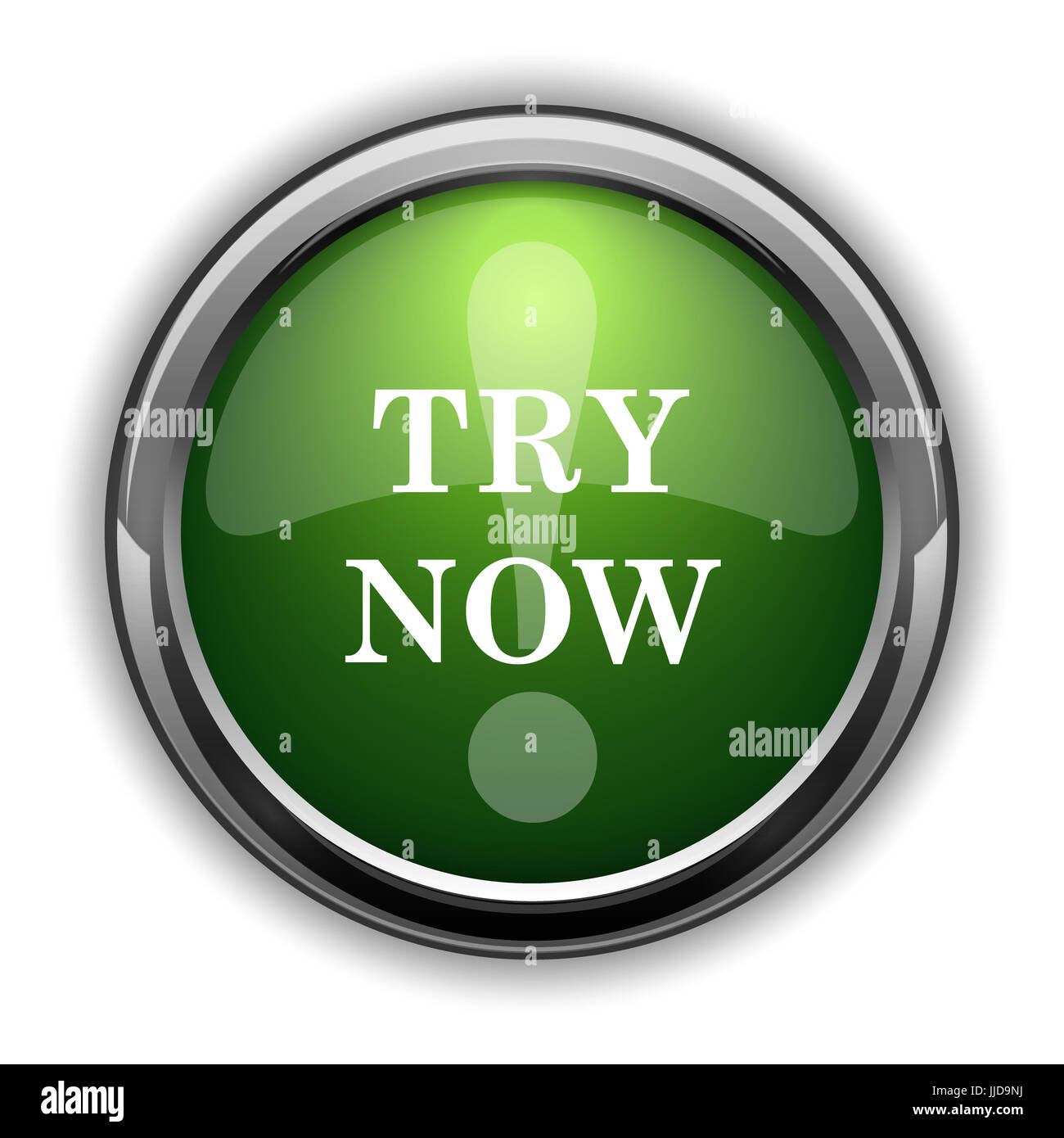 Try now icon. Try now website button on white background Stock Photo ...