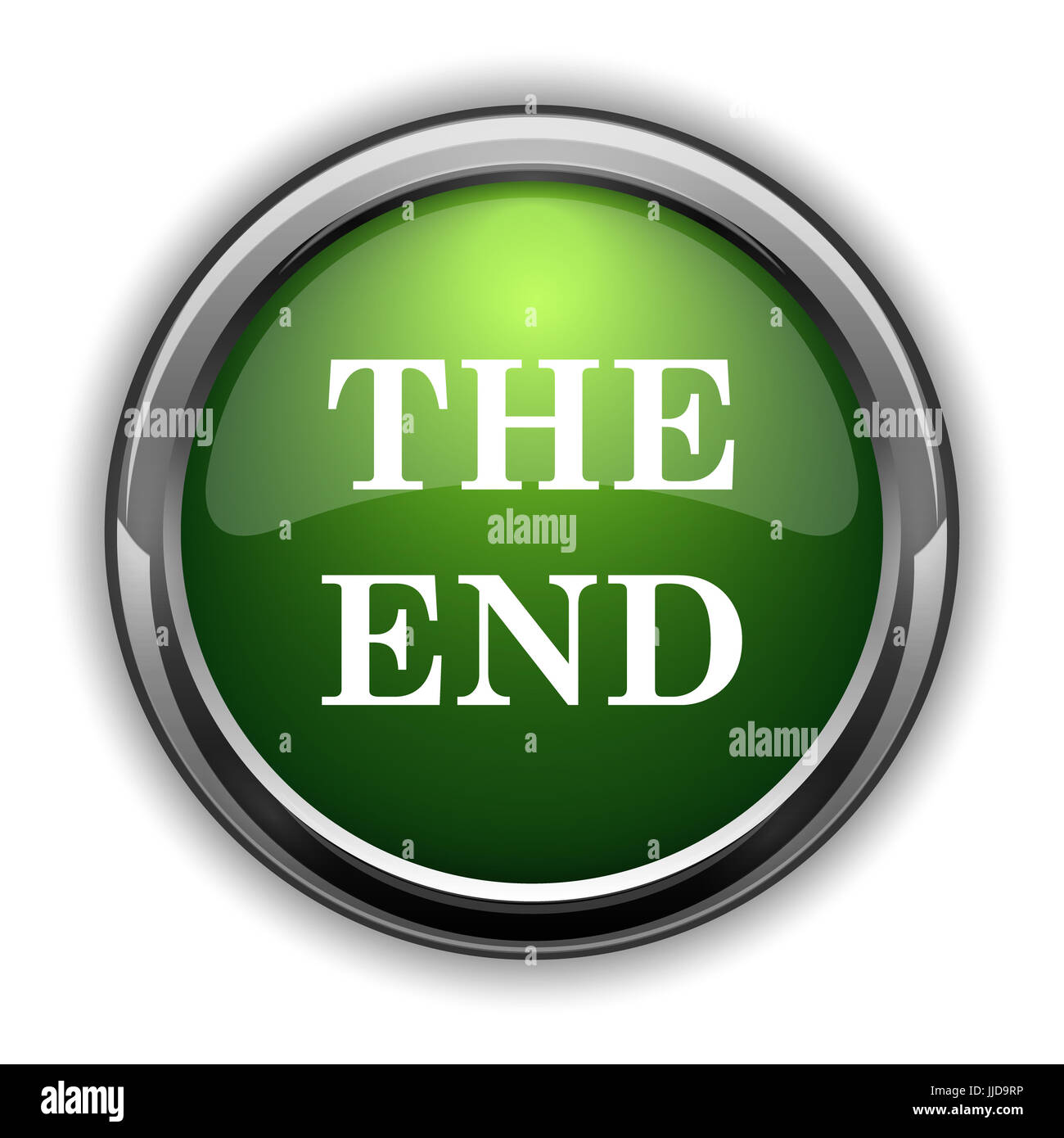 The End icon. The End website button on white background Stock Photo ...