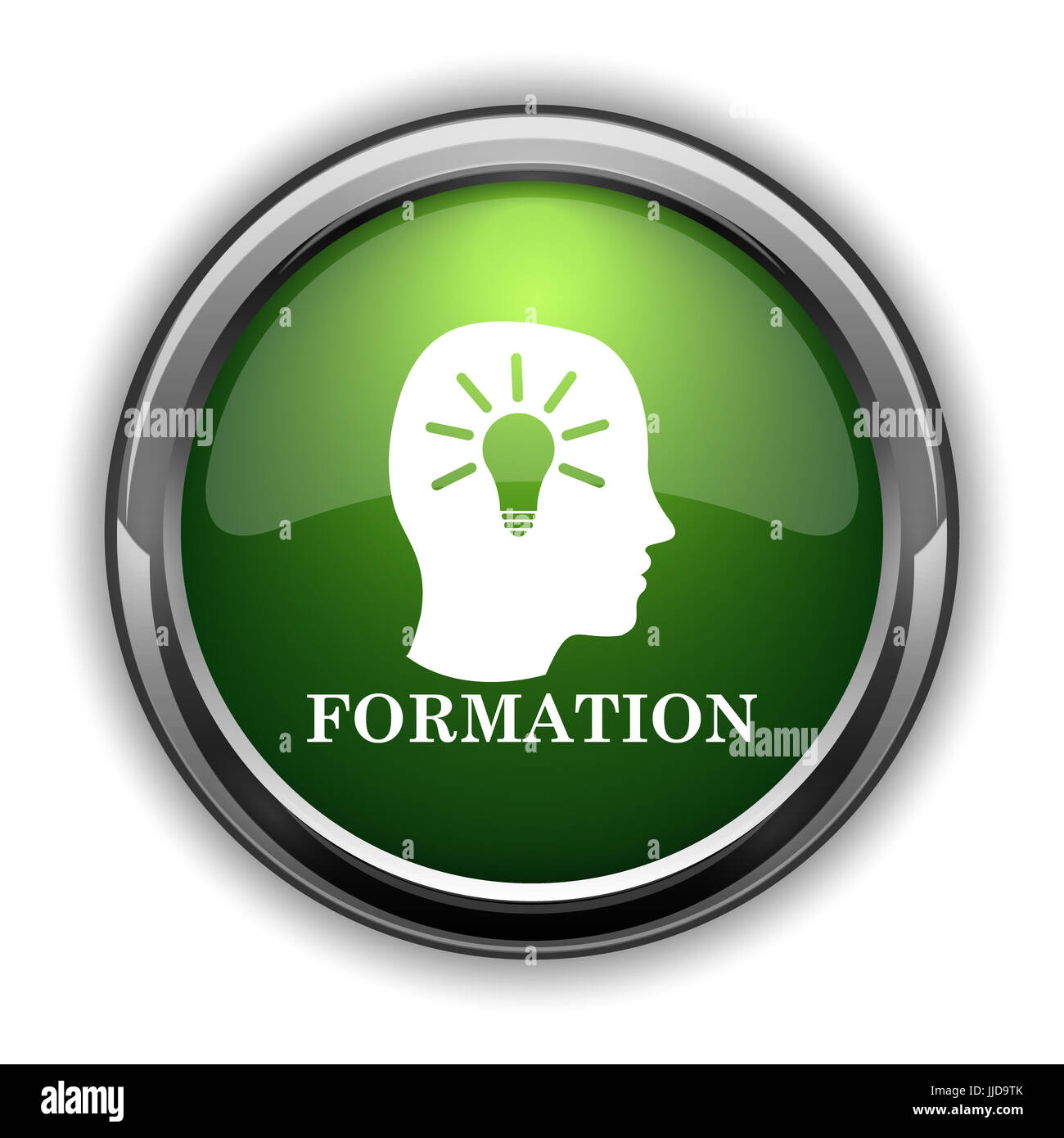 Formation icon. Formation website button on white background Stock ...