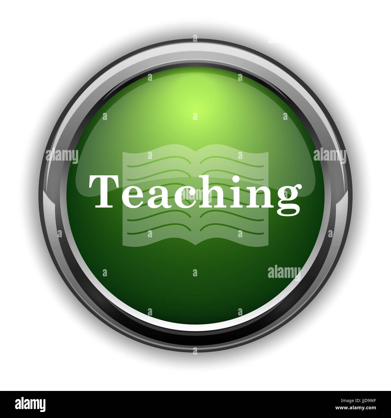 Teaching icon. Teaching website button on white background Stock Photo ...