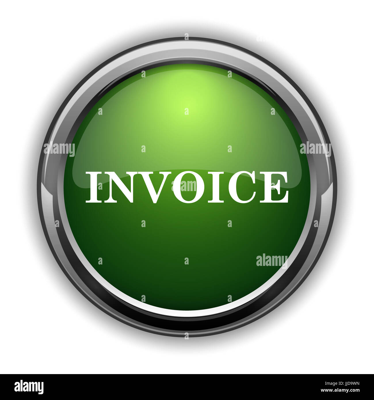 Invoice icon. Invoice website button on white background Stock Photo ...