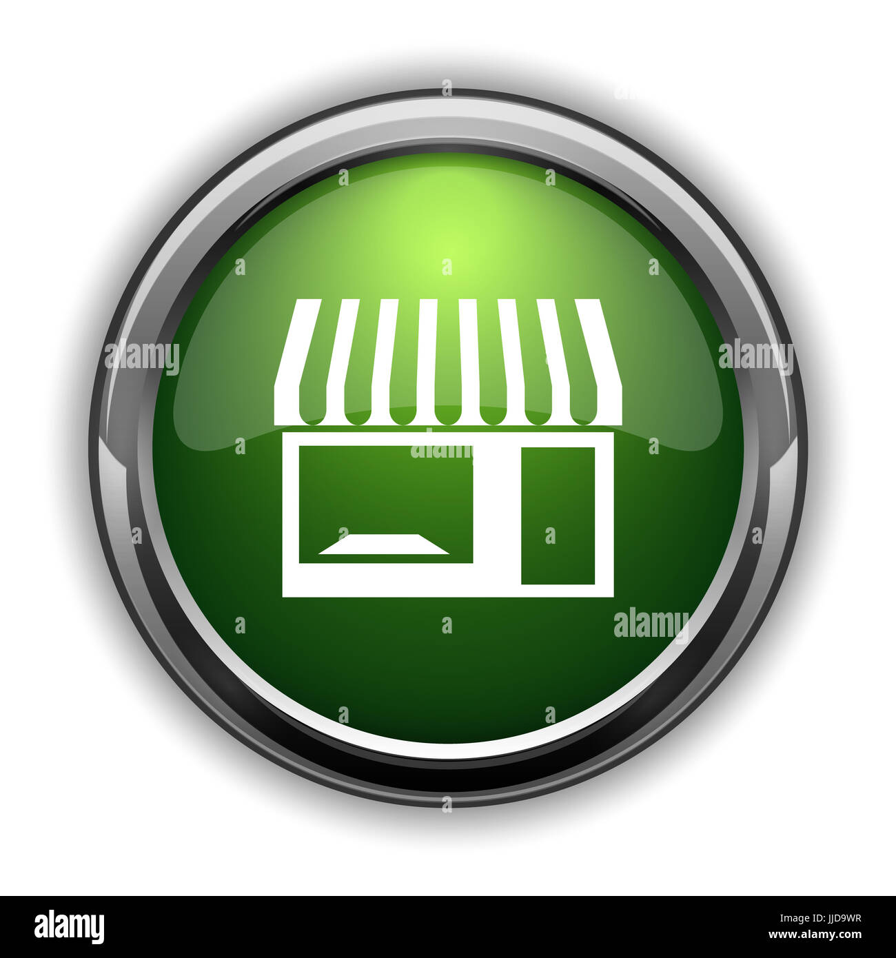 Store icon. Store website button on white background Stock Photo - Alamy