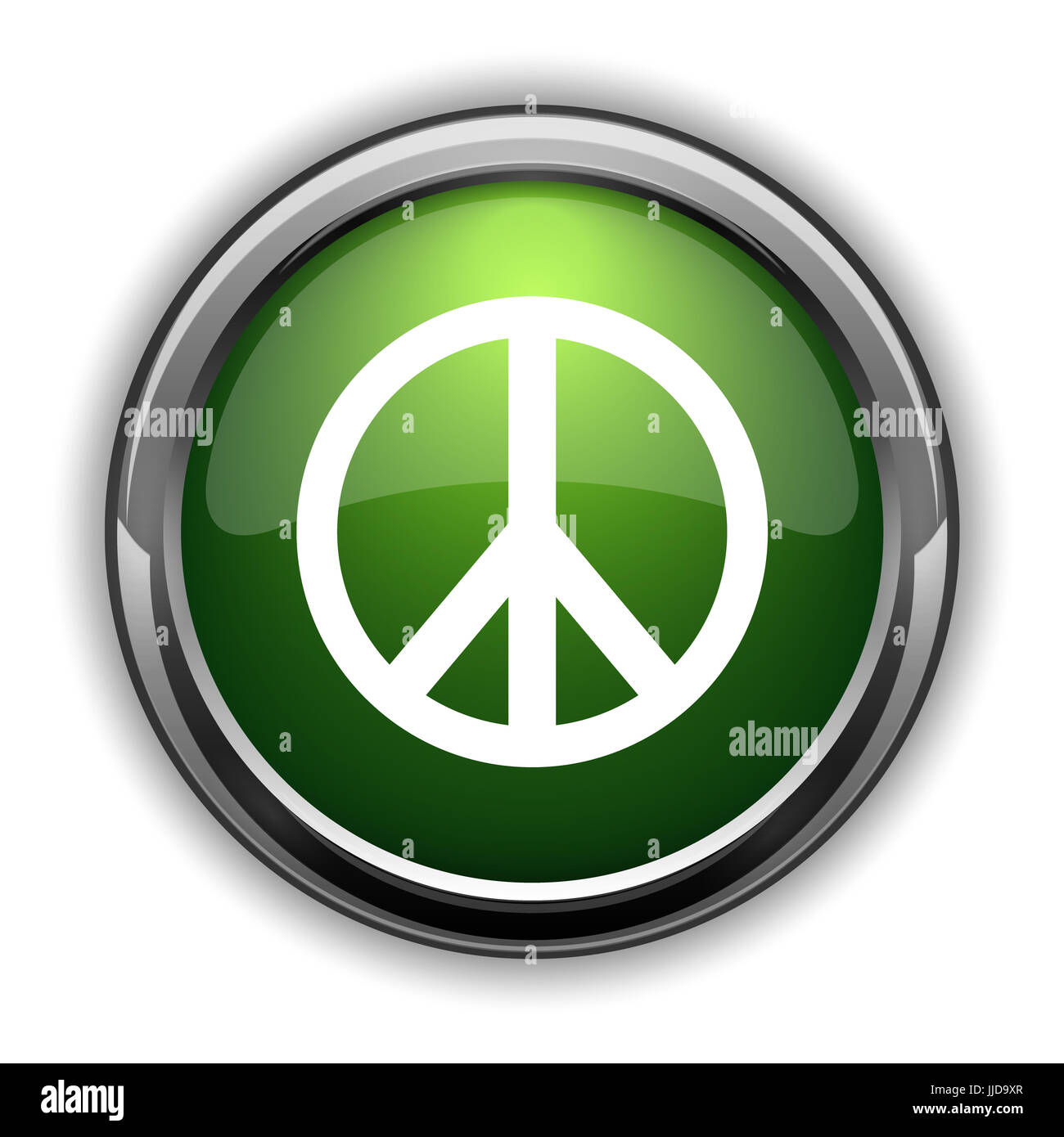 Peace icon. Peace website button on white background Stock Photo - Alamy