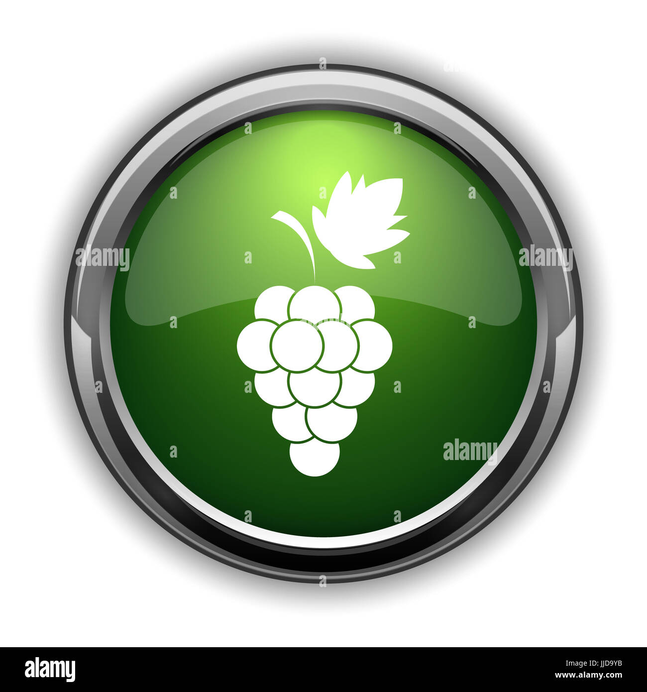 Green grape wine line Cut Out Stock Images & Pictures - Alamy