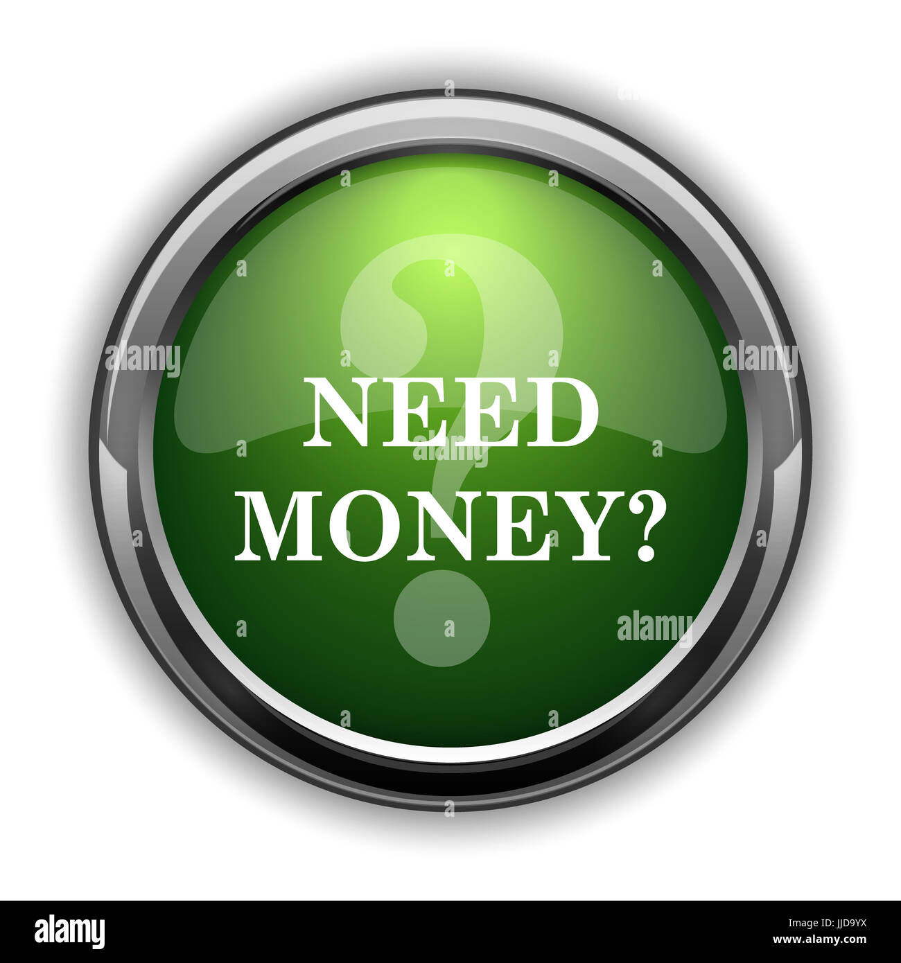 Need money icon. Need money website button on white background Stock ...