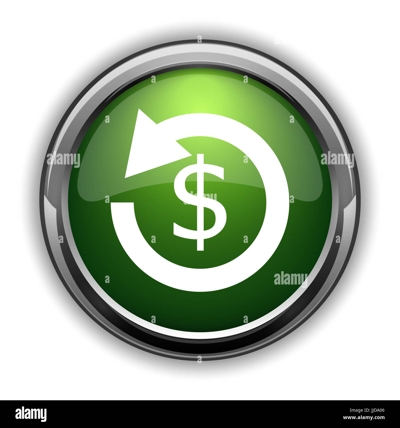 Refund. icon. Refund. website button on white background Stock Photo ...