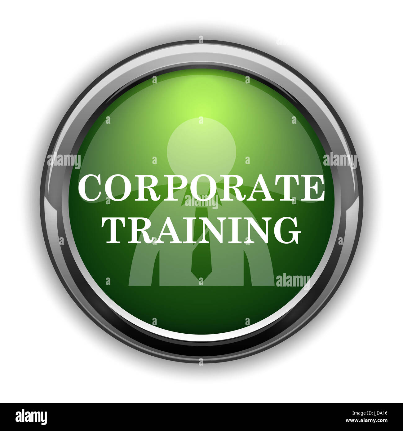 Corporate training icon. Corporate training website button on white ...