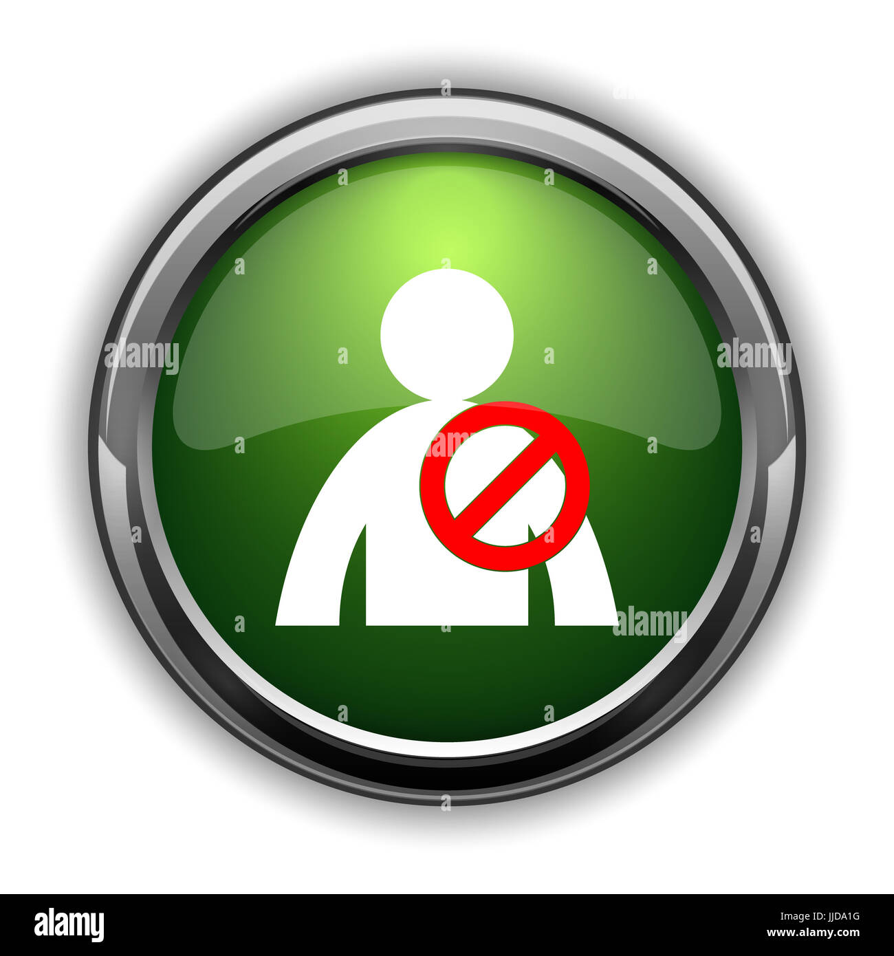 User offline icon. User offline website button on white background ...