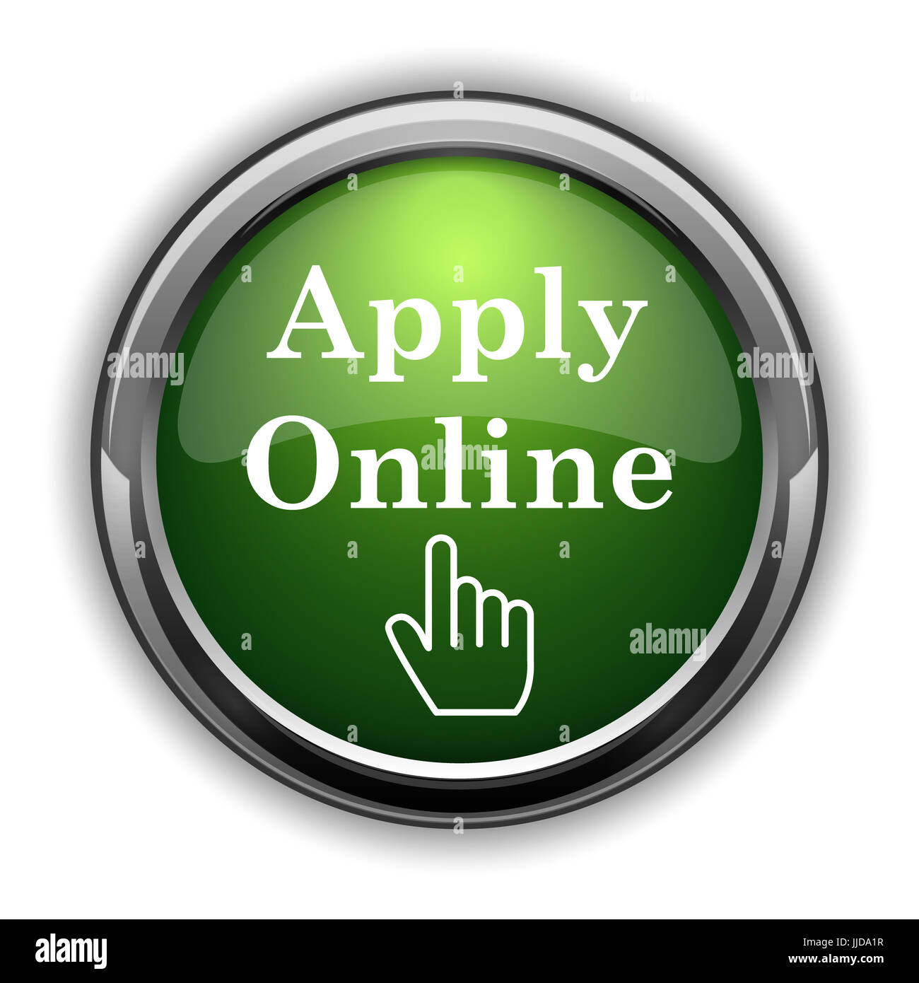 Apply online icon. Apply online website button on white background ...