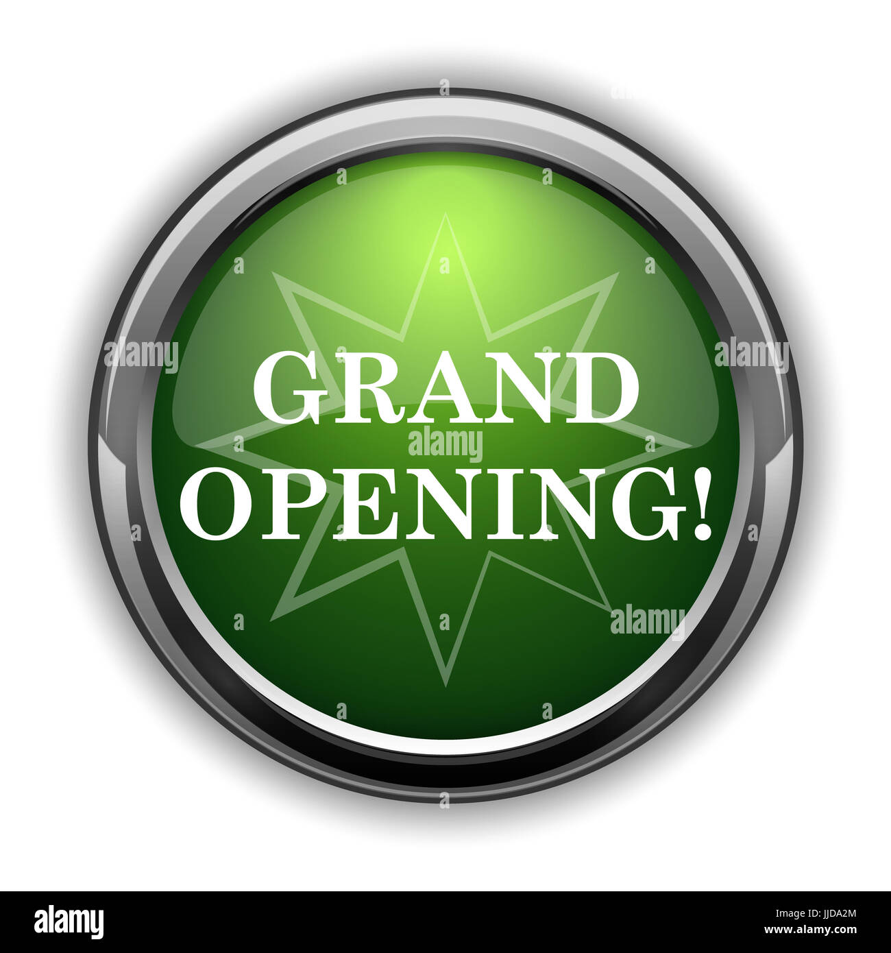 Grand opening icon. Grand opening website button on white background ...