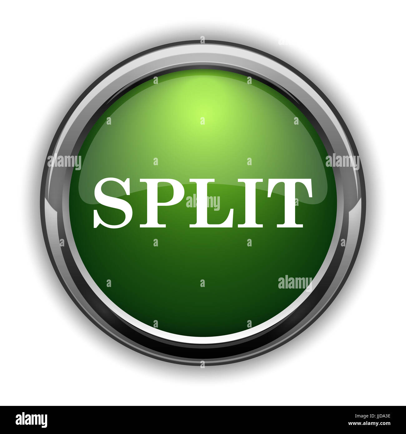 Split icon. Split website button on white background Stock Photo - Alamy