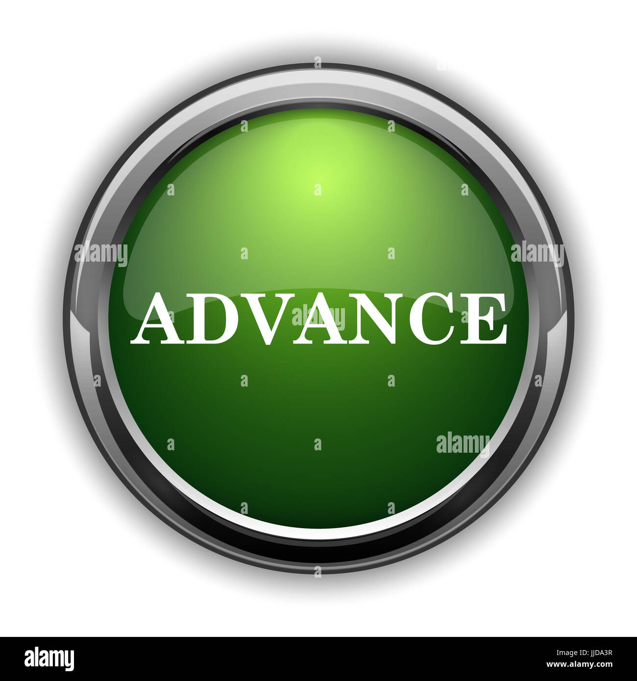 Advance icon. Advance website button on white background Stock Photo ...
