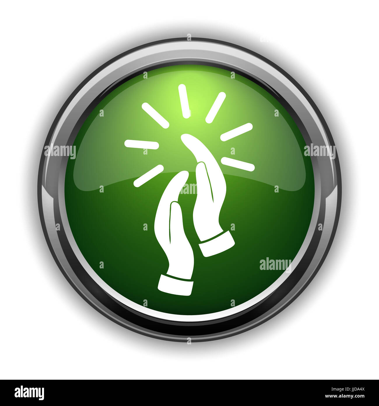 Applause icon. Applause website button on white background Stock Photo ...