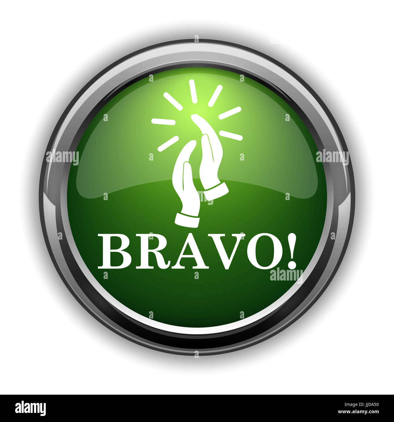 Bravo icon. Bravo website button on white background Stock Photo - Alamy