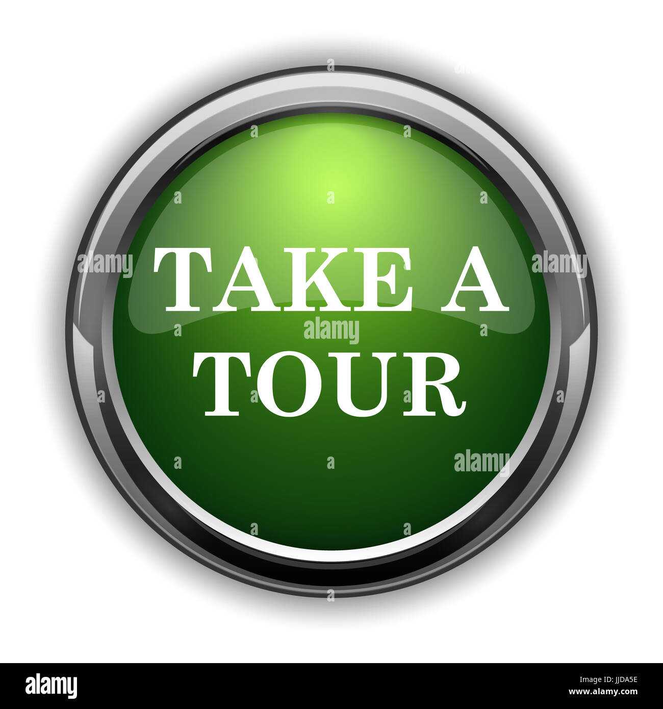 Take a tour icon. Take a tour website button on white background Stock ...