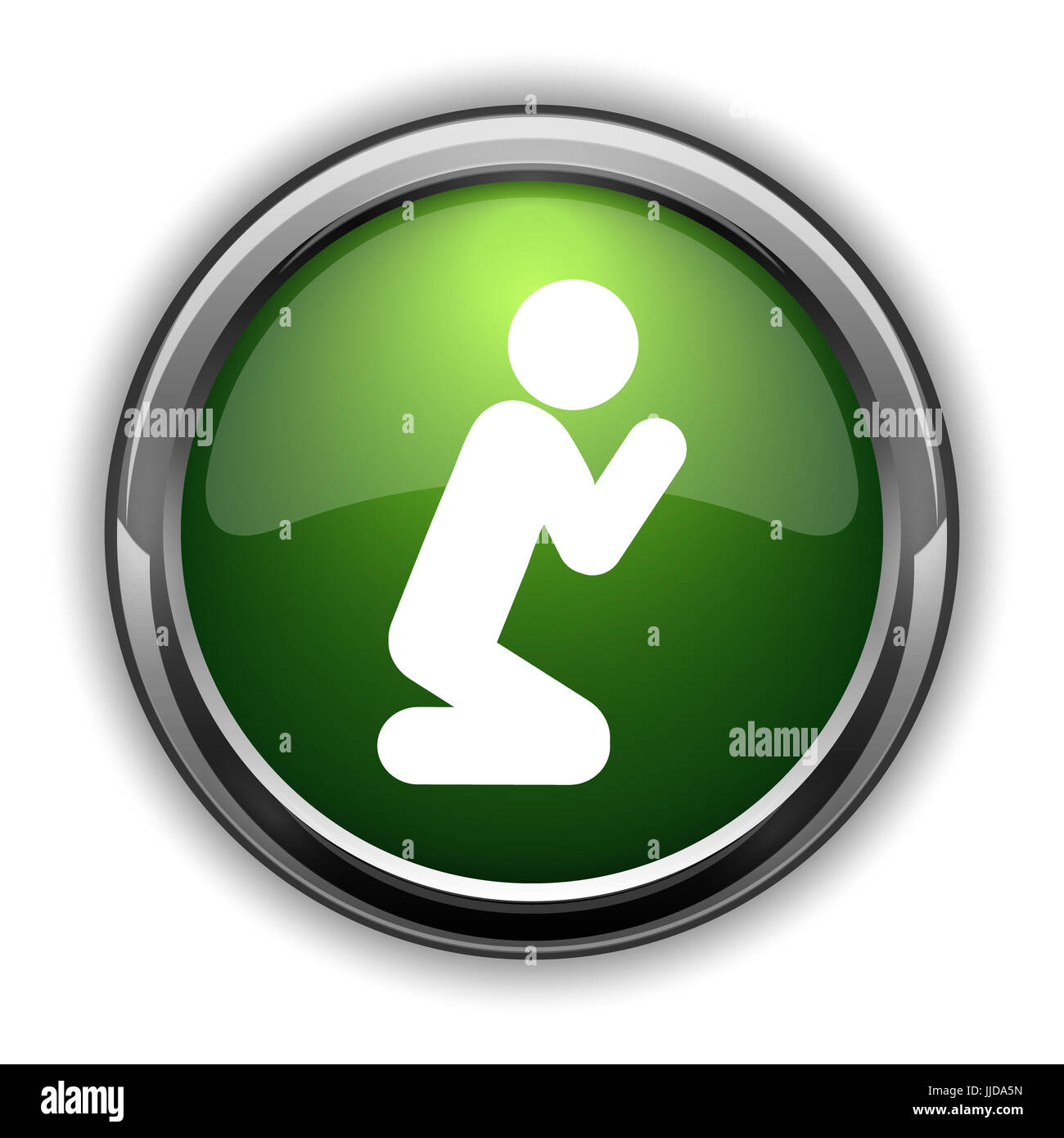 Prayer icon. Prayer website button on white background Stock Photo - Alamy