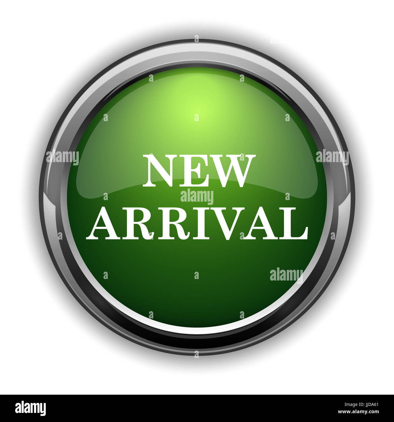 New arrival icon. New arrival website button on white background Stock ...