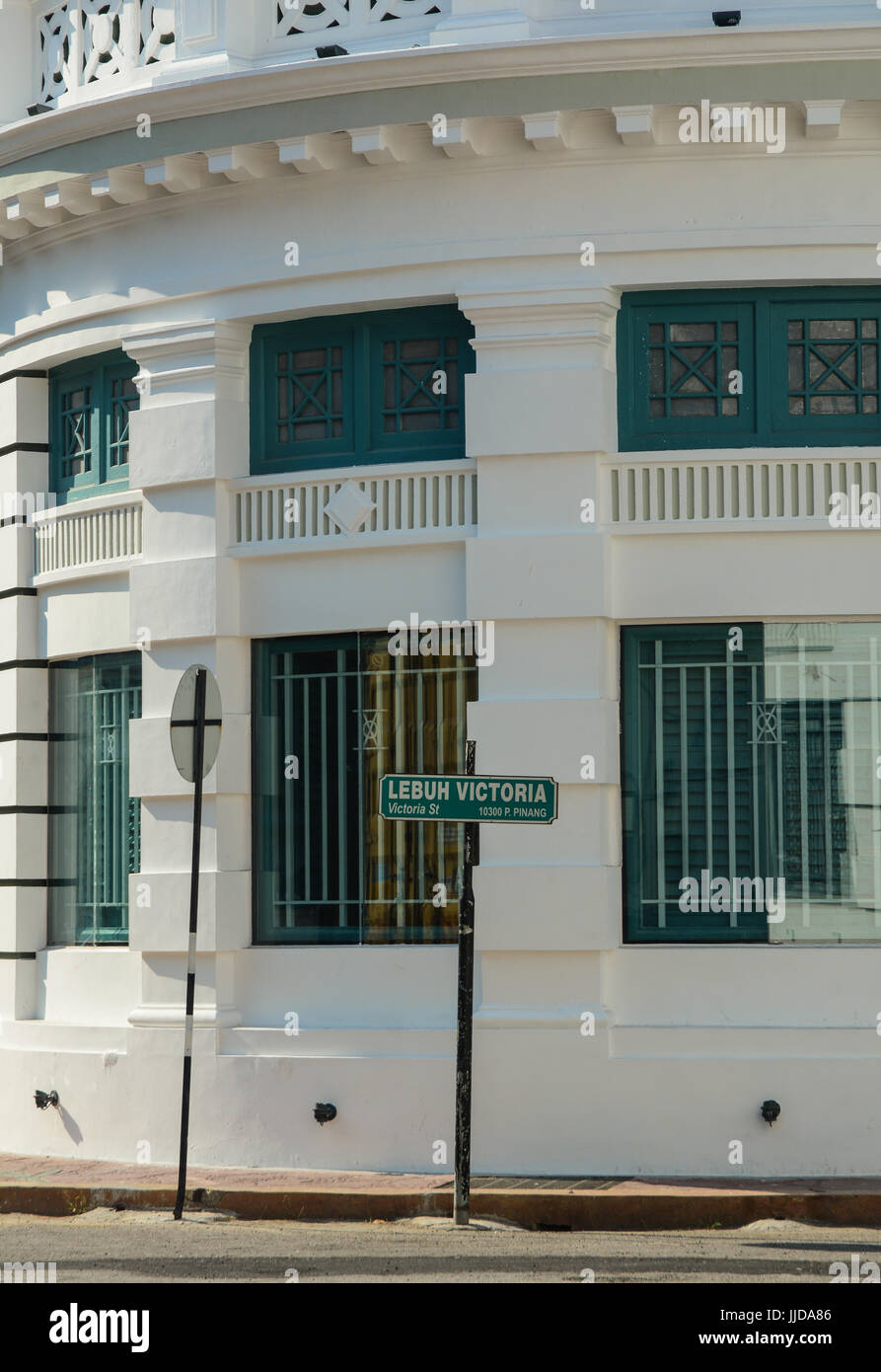 Old building located at downtown in Georgetown, Penang, Malaysia Stock ...