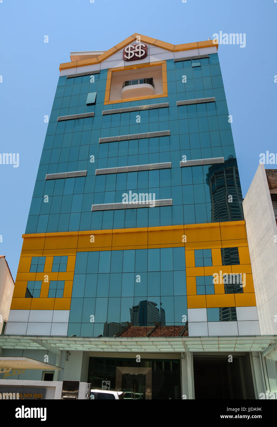Penang, Malaysia - Mar 9, 2016. A office building in Georgetown, Penang ...