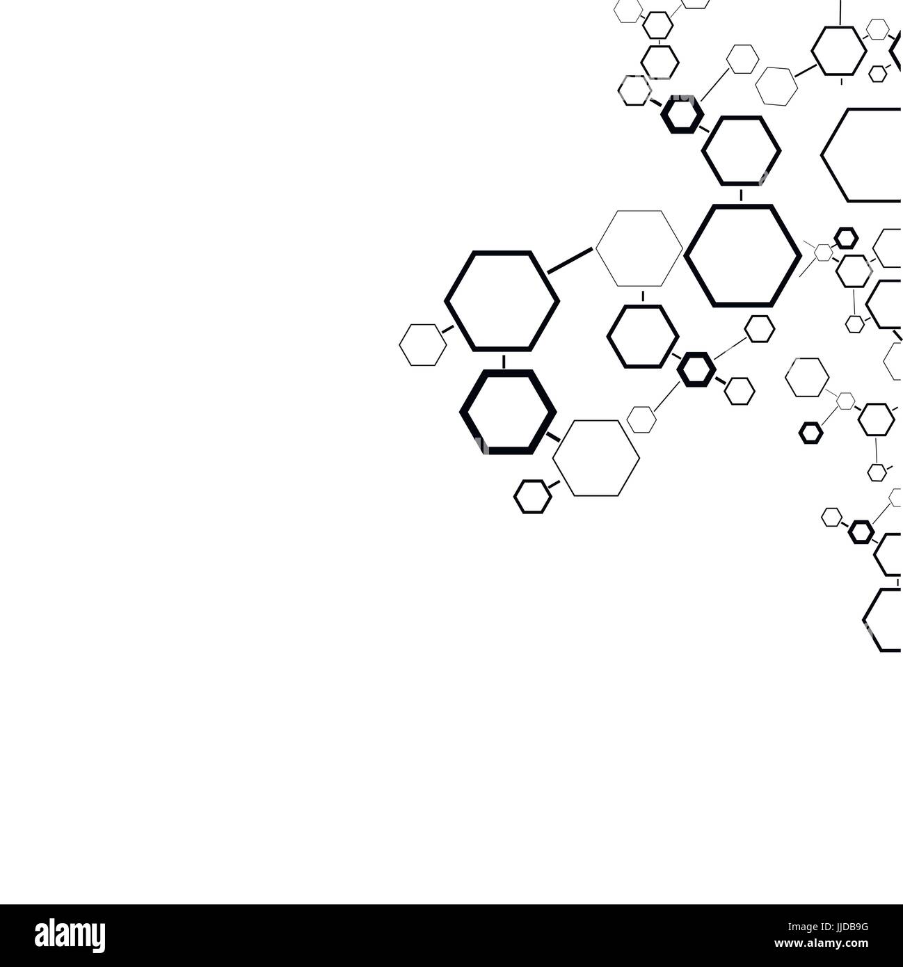 Hexagonal molecule dna molecular structure hi-res stock photography and ...