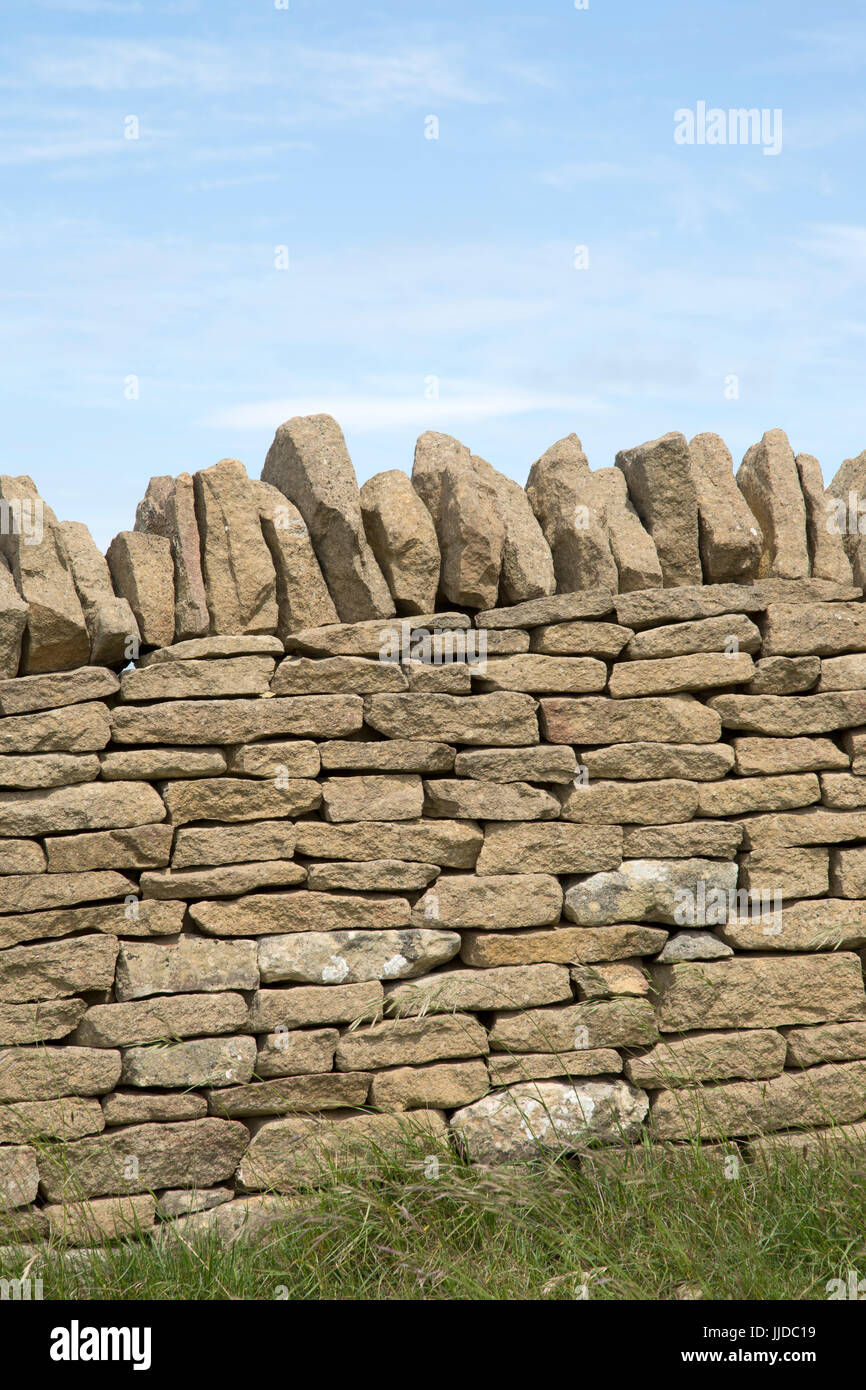 Stone Wall, Broadway; Cotswolds; Worcestershire; England; UK Stock ...