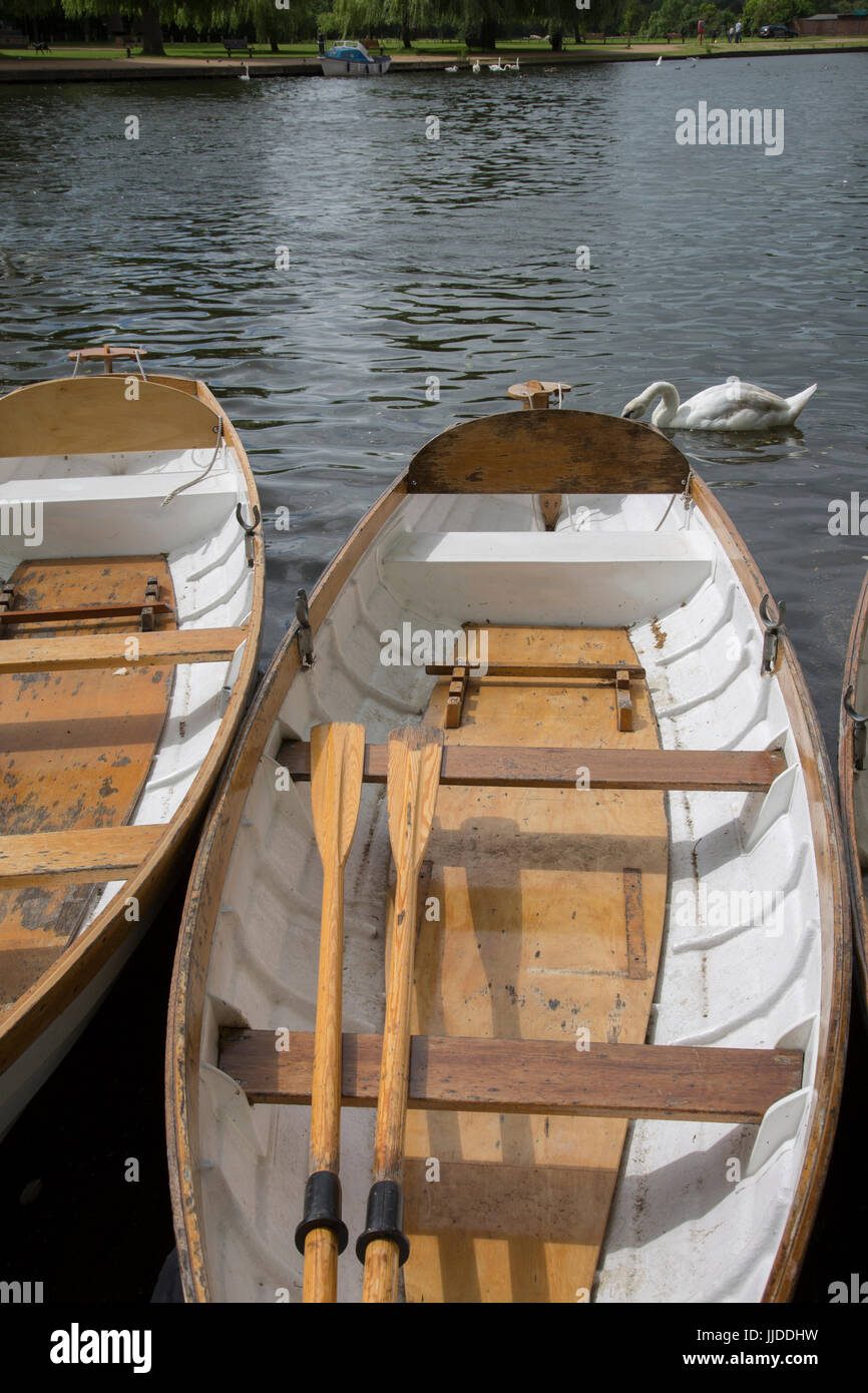 Rowing Boats on River, Stratford Upon Avon, England, UK Stock Photo - Alamy