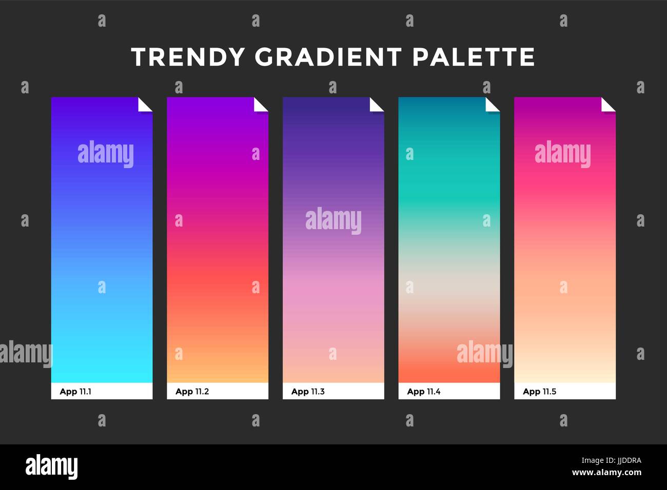 Trendy gradient swatches Stock Vector Image & Art - Alamy