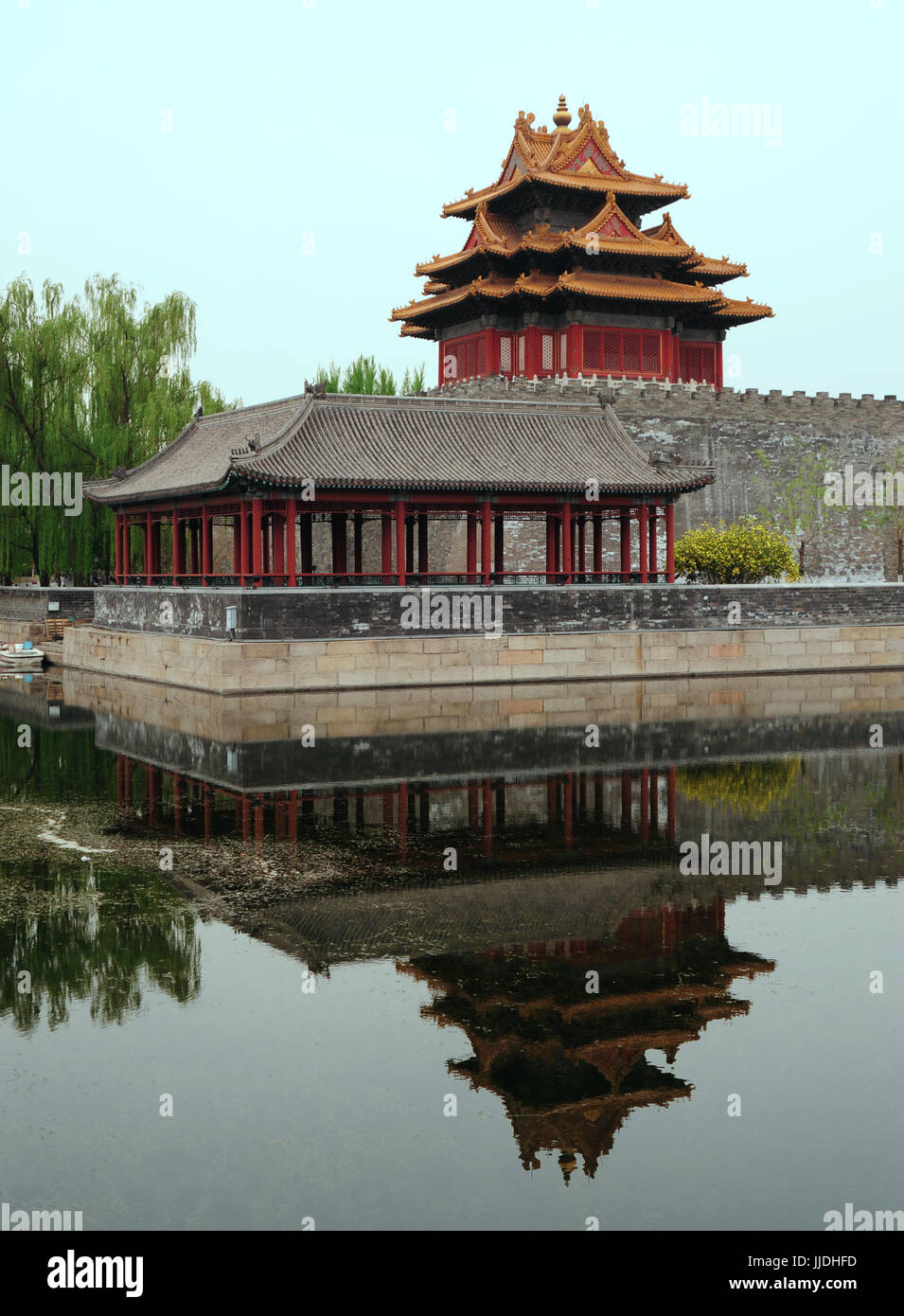 A canal surrounds the imperial palace complex (Forbidden City) in ...