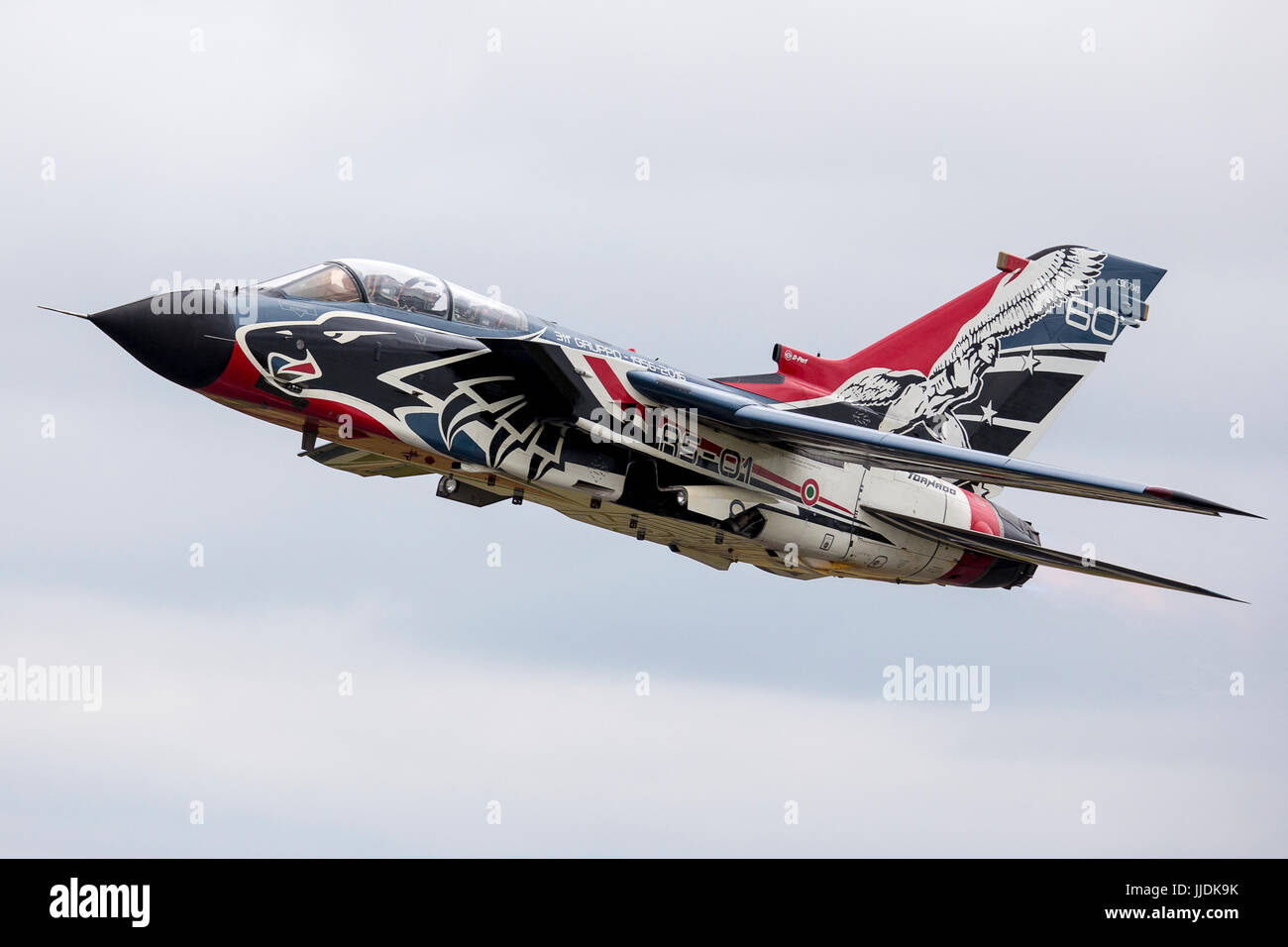 The Italian Panavia A-200A Tornado takes off for its demonstration at ...