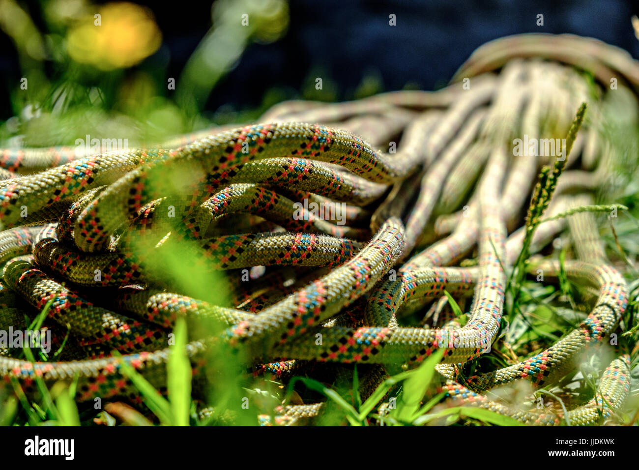 Free climbing rope Stock Photo - Alamy
