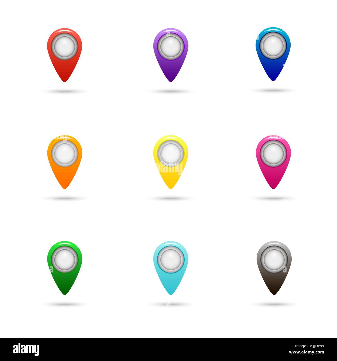 Set markers Stock Vector Images - Alamy