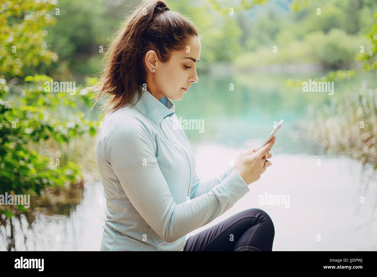 girl near the water Stock Photo - Alamy