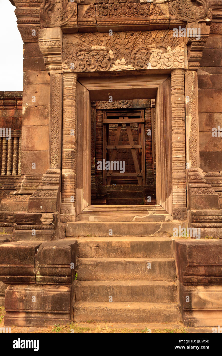 Details of Wat Phu Champasak temple in Laos Stock Photo - Alamy
